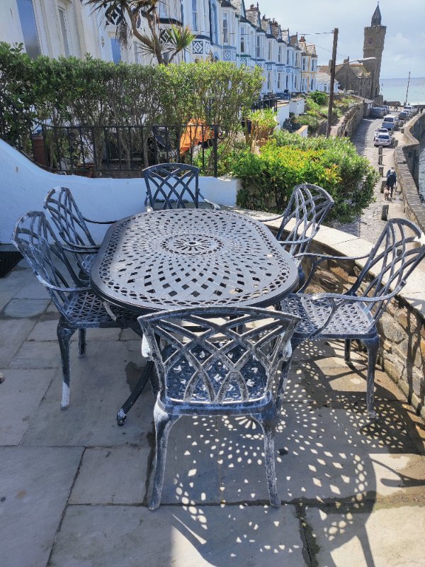 Free: Six Lazy Susan aluminium garden chairs with arms (Porthleven TR13 ...