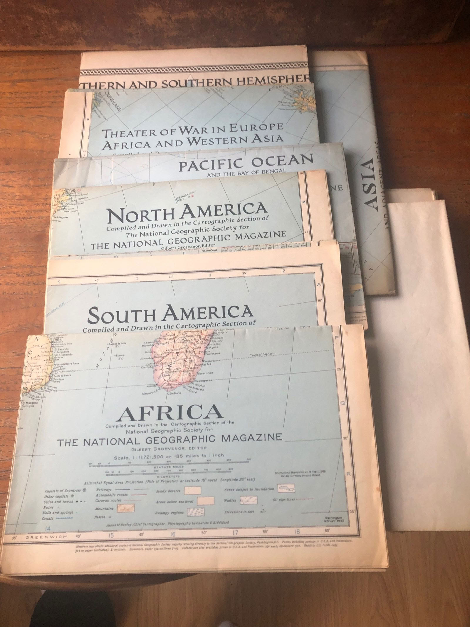 Free: 10 National Geographic 1940s maps (King's Hedges Ward CB4 ...