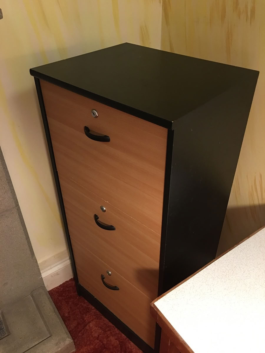 Free: Tall 3 Draw Filing Cabinet (Torquay)