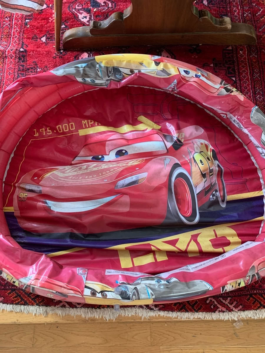 Free: Lightning McQueen paddling pool (Burgess Hill) - Burgess Hill Freegle