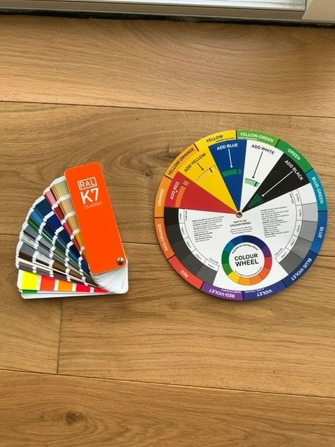 Free: RAL colour chart and colour wheel (Bakewell DE45) - Matlock Freegle
