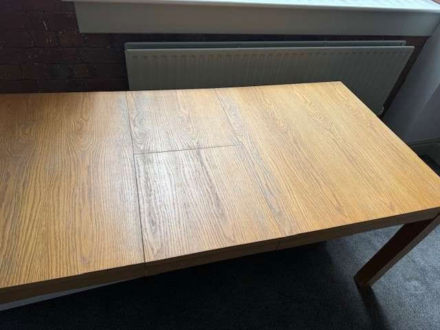 Free: Wooden table quite old and a few marks. Do not know the make ...