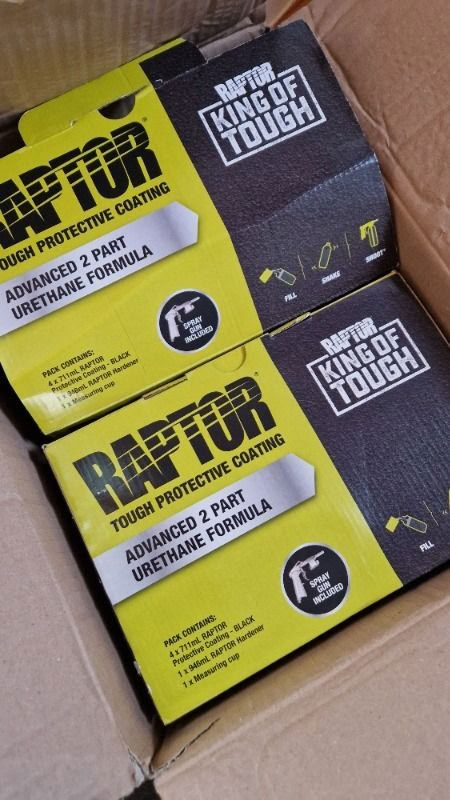 Free: Truck bed liner paint. Black. 6 bottles and hardener. (Dalkeith ...