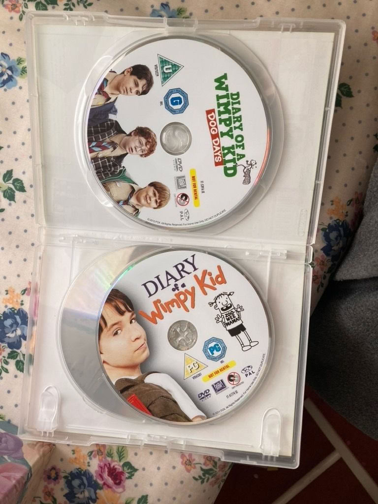 Free: Diary of a Wimpy Kid DVDs (The Inch EH16) - Edinburgh Freegle