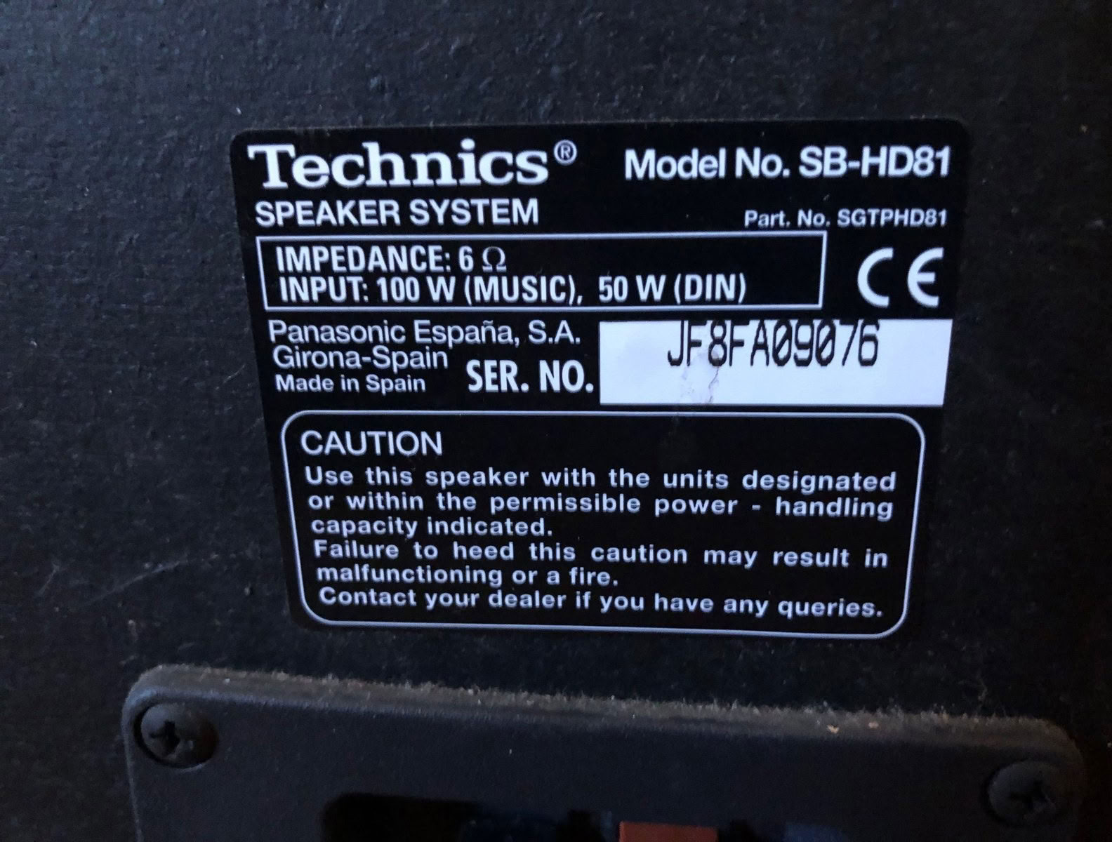 Free: Technics SB-HD81 hifi speakers (Malvern Link WR14) - Malvern ...