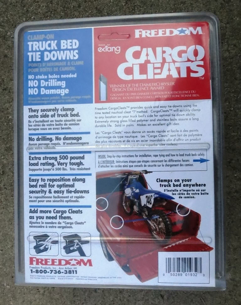 Free: Freedom/Extang Cargo Cleats (West San Jose)