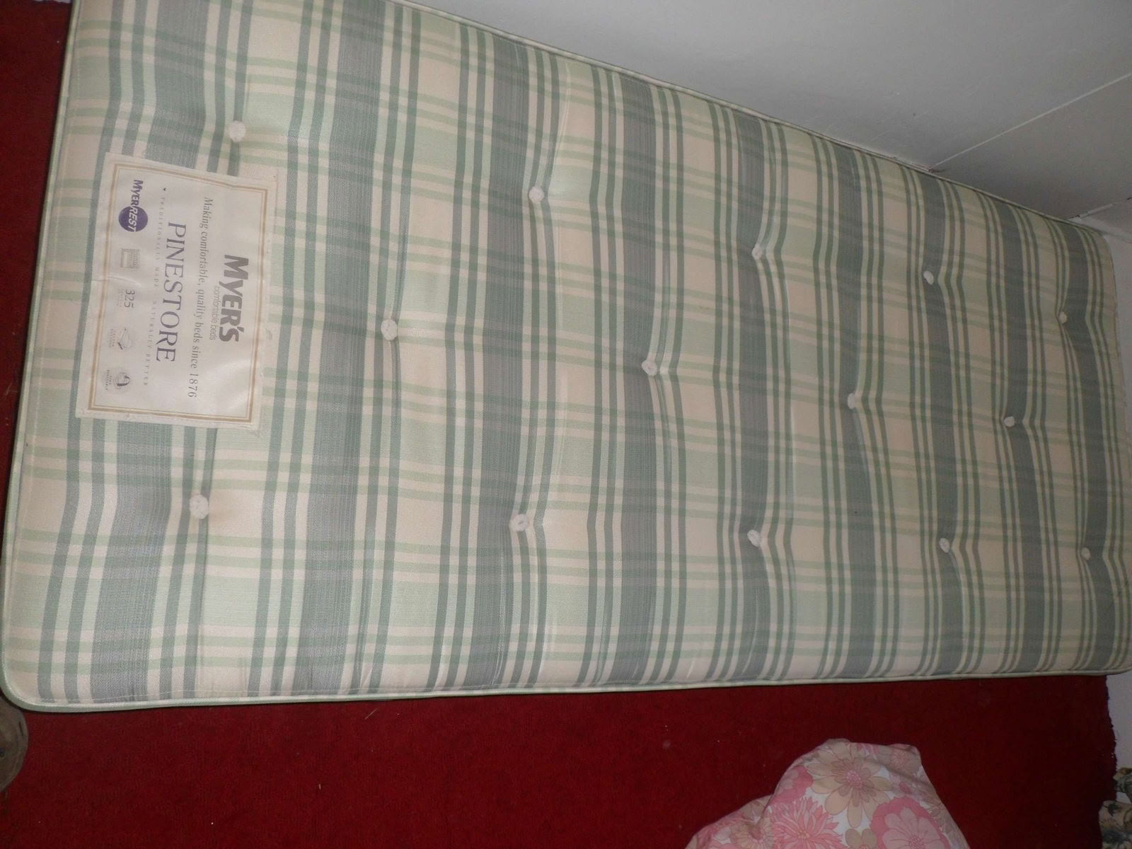 Free: Myer's Single Bed Mattress, Hardly used. Fire Retardant Lab ...