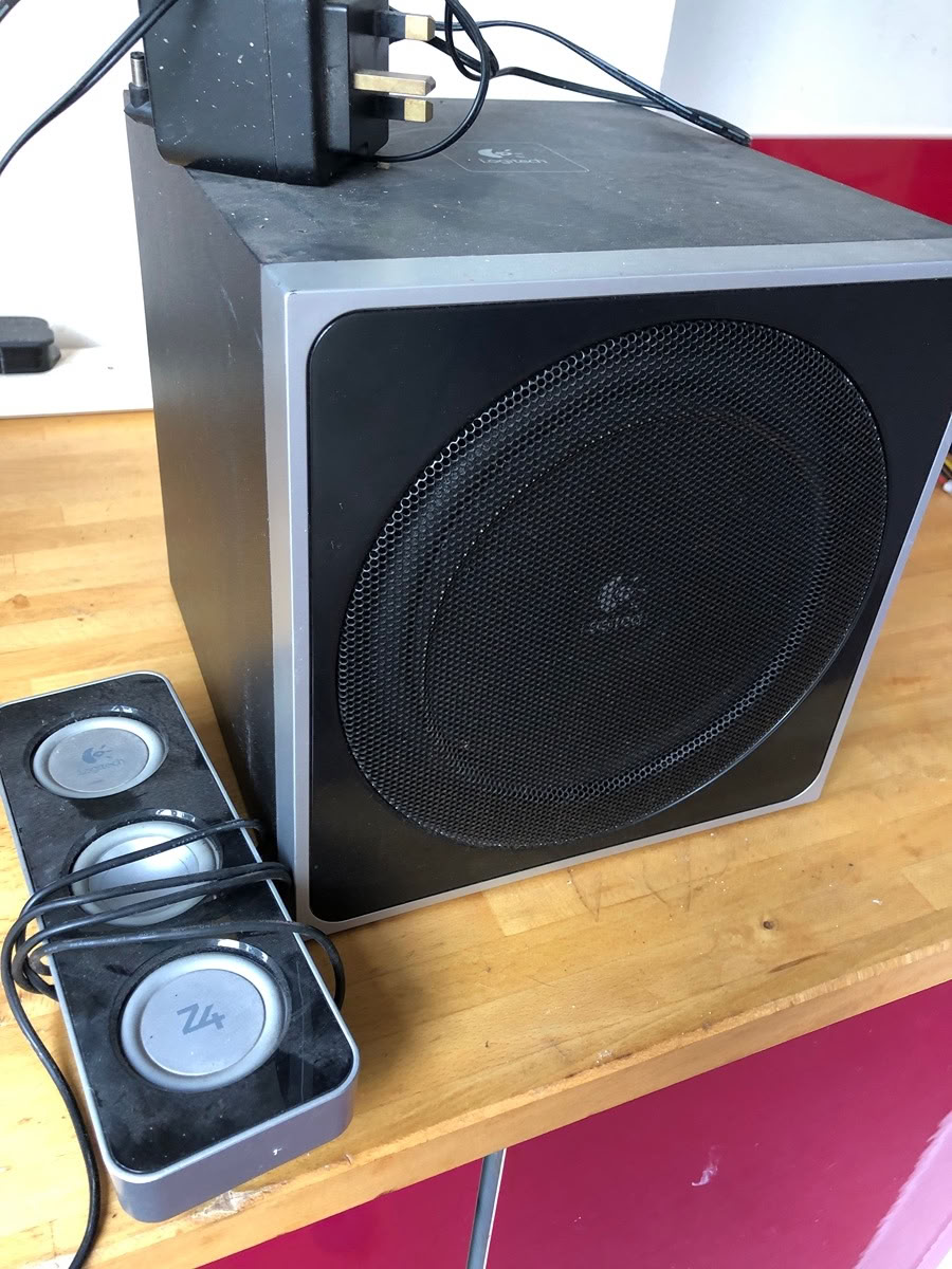 Free: Logitech powered woofer for PC (Sevenoaks)