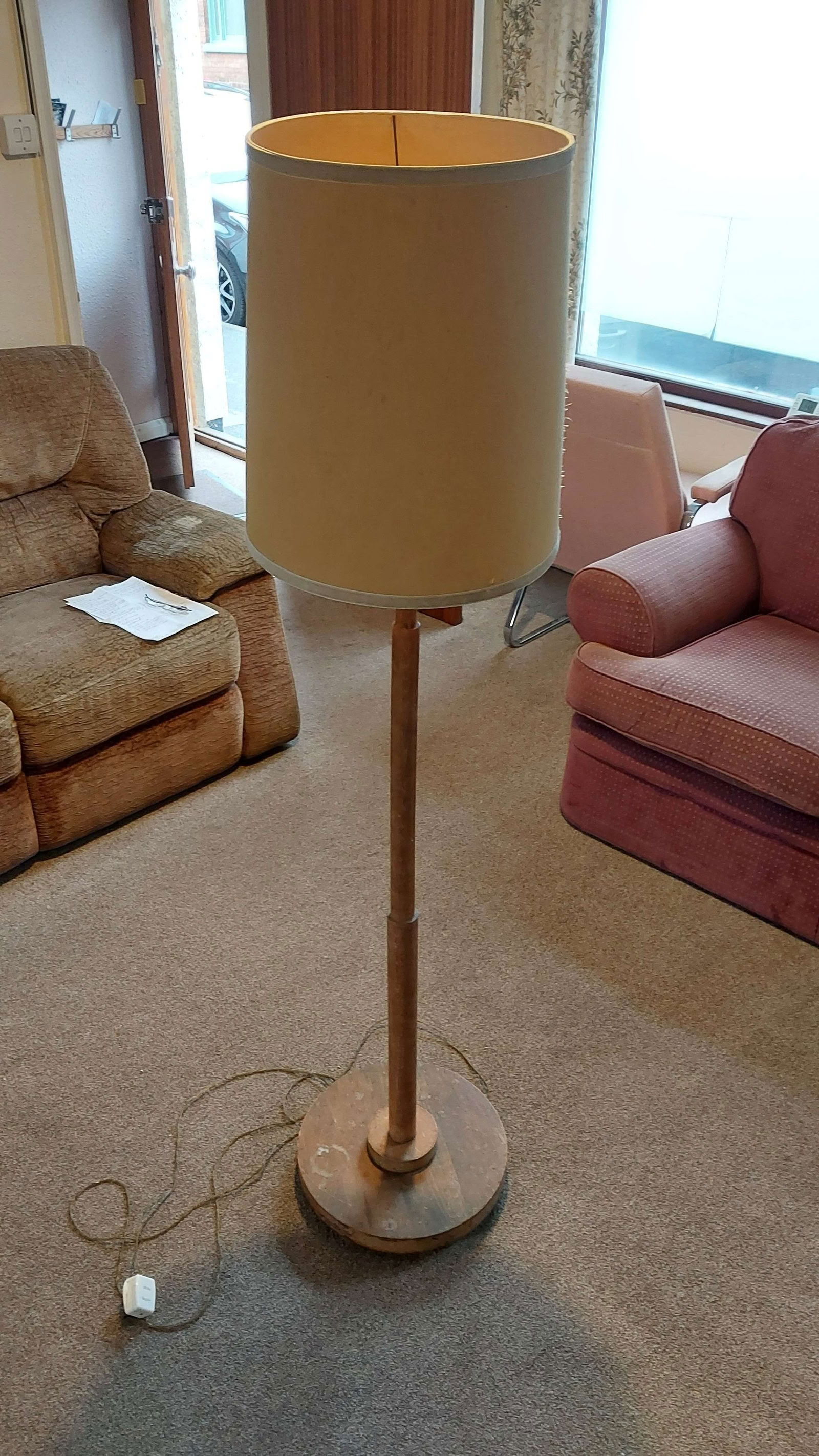 Free: Wooden Standard Lamp. Bayonet fitting. All works. Vintage ...