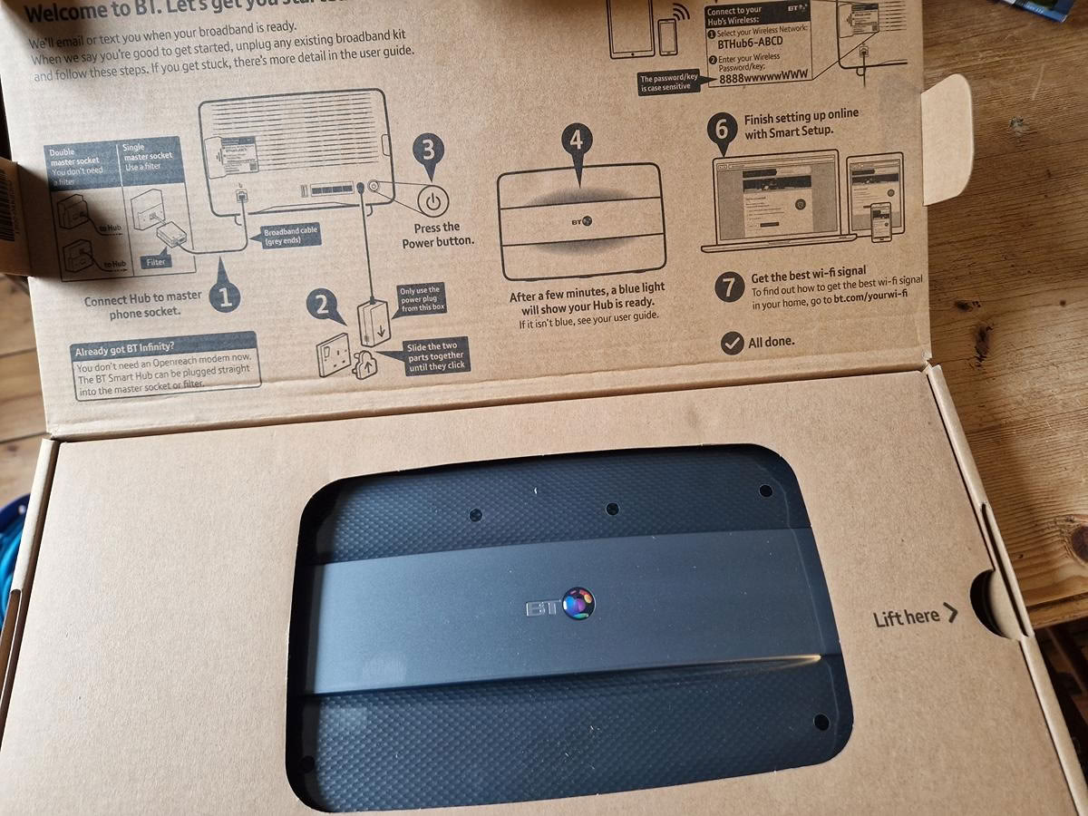 Free: BT Smart Hub router (S11 Greystones)