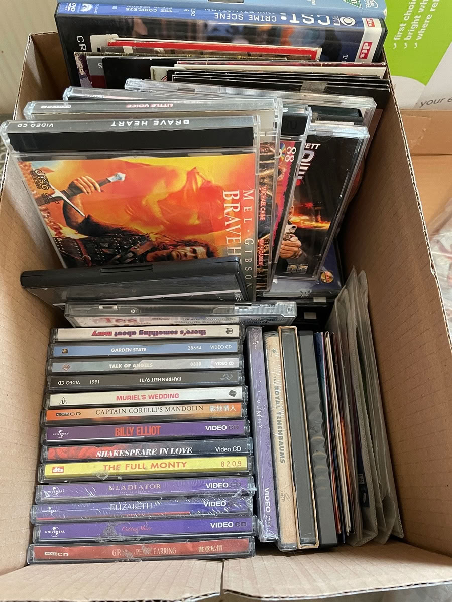 Free: Box of old DVDs/VCDs (Poole, BH15)