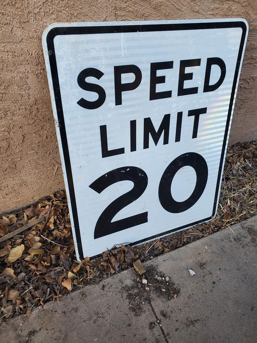 Free: Speed Limit sign (NE Carlisle and Indian School)
