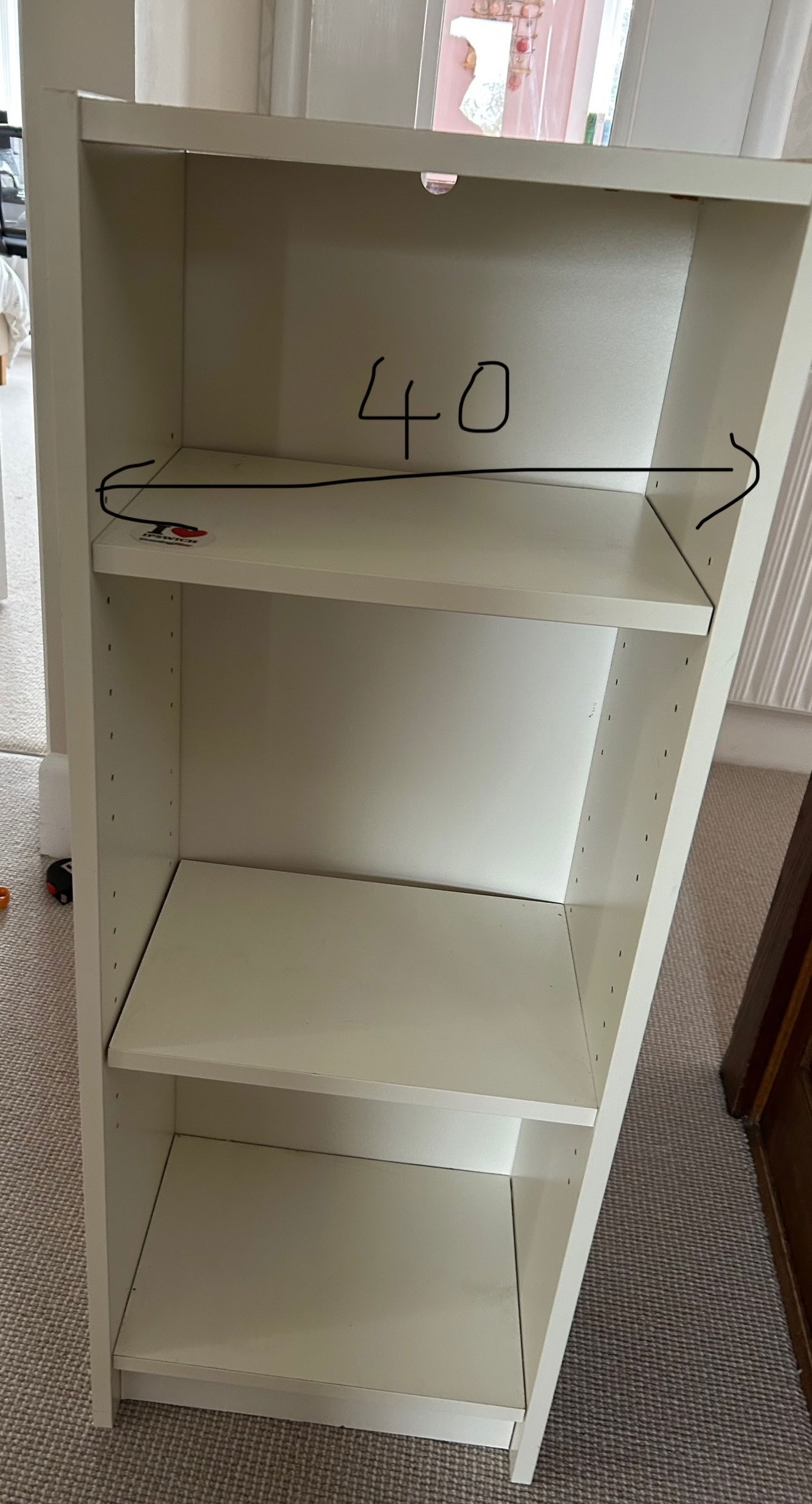 Free: Ikea Billy bookcase H 106cm W 40cm D 28cm (IP1) - Ipswich Freegle
