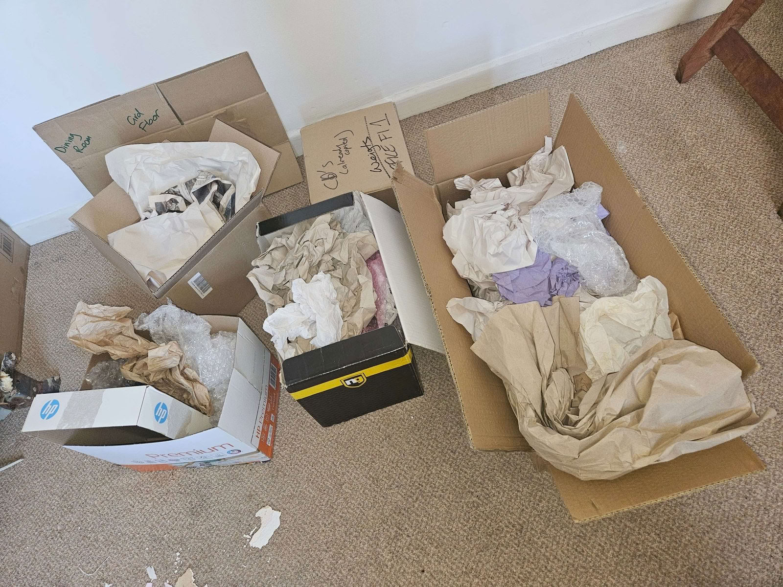 Free: Moving boxes and bubble wrap (Southsea PO5) - Portsmouth Freegle
