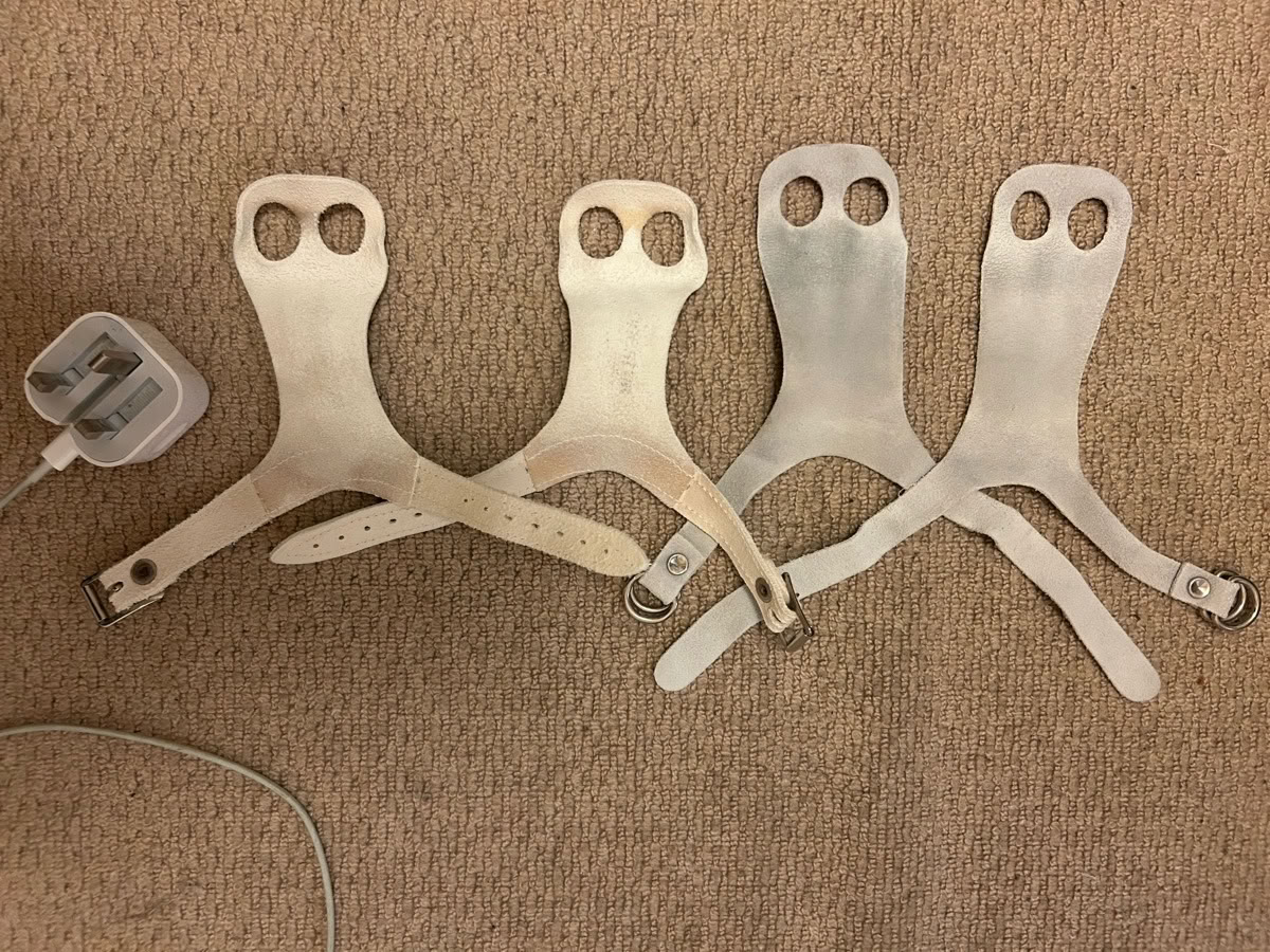 Free: Old gymnastics hand guards (The Gallops, Leopardstown)