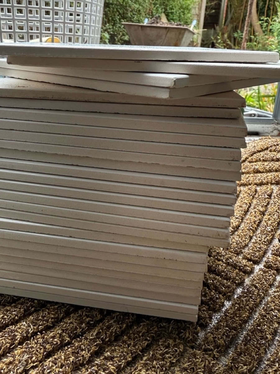 Free: About 26 white tiles (M22)