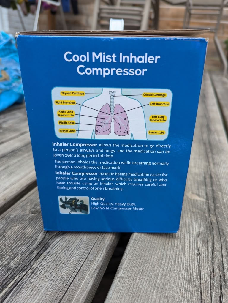 Free: Inhaler compressor (Sandy Hill)