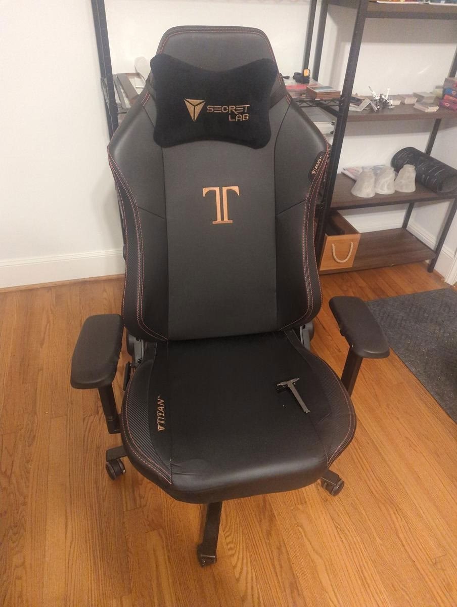 Free: Broken used gaming chair (Fuquay side fire station.)