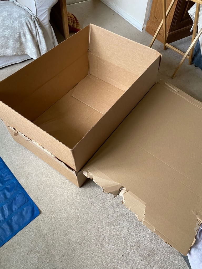 Free: Big cardboard box (Dean Court OX2) - Oxford Freegle