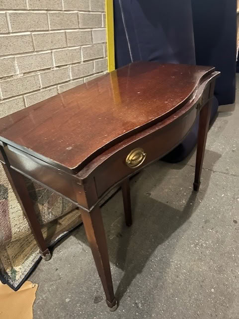 Free: Curb alert: Wood side table (Upper East Side)