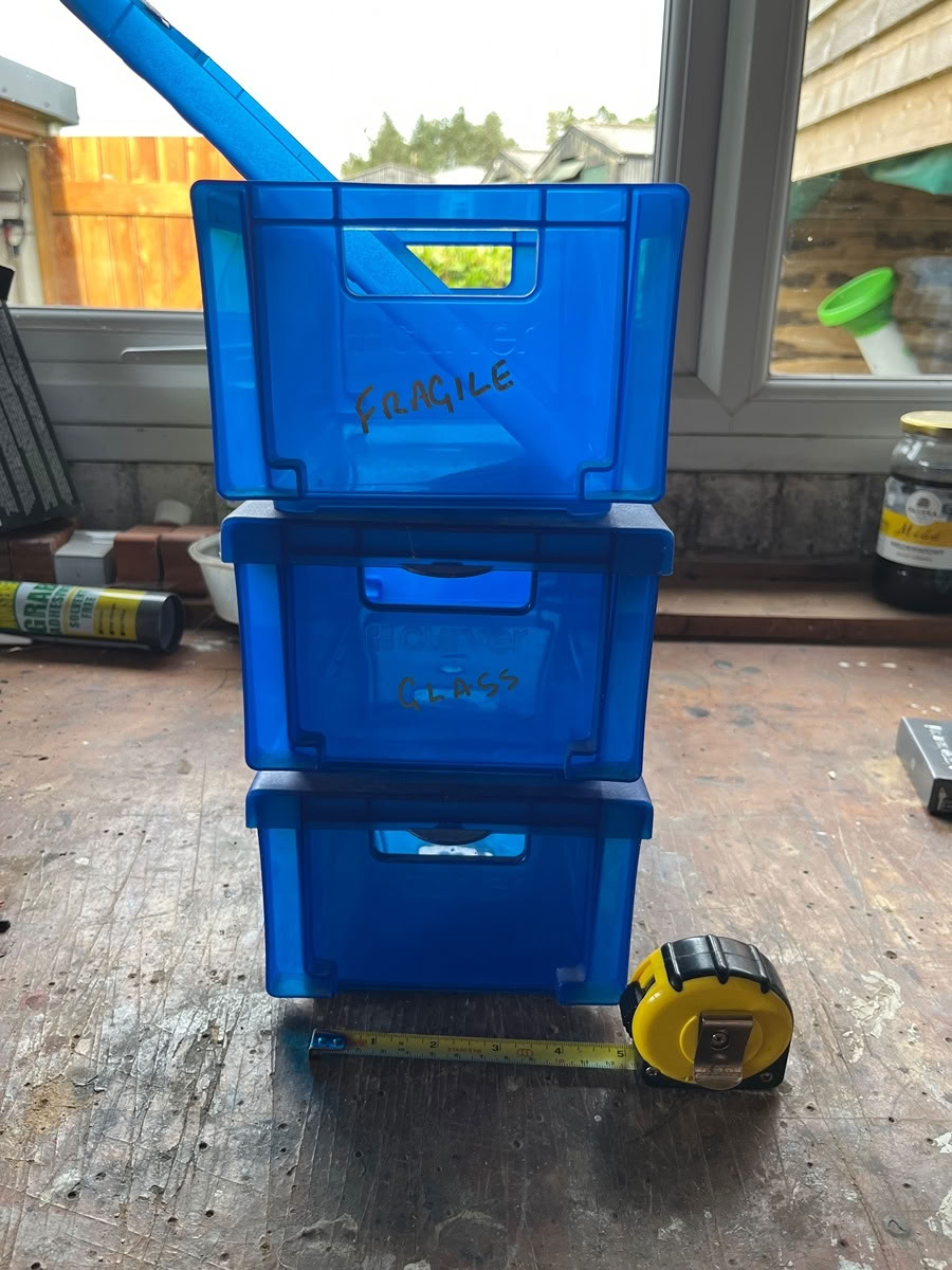 Free: Small stackable boxes (Llanbister Road)