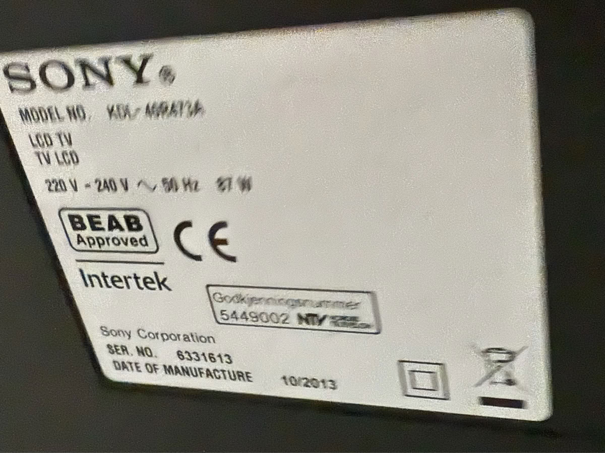 Free: Sony Bravia 40” Tv (South Harting GU31)