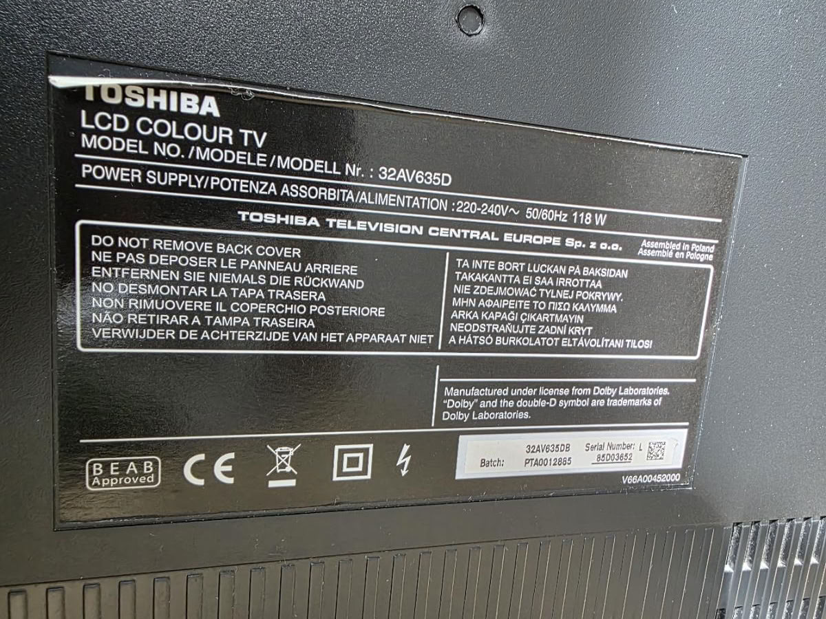 Free: Toshiba 32" LCD tv (Brentwood CM13)