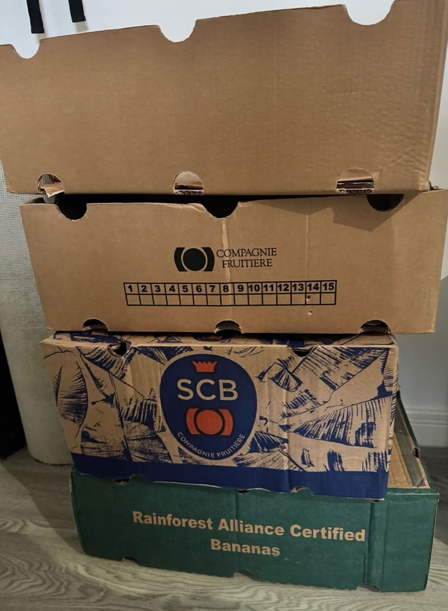 Free: 4 banana boxes (Pontefract WF8 area) - Pontefract Freegle