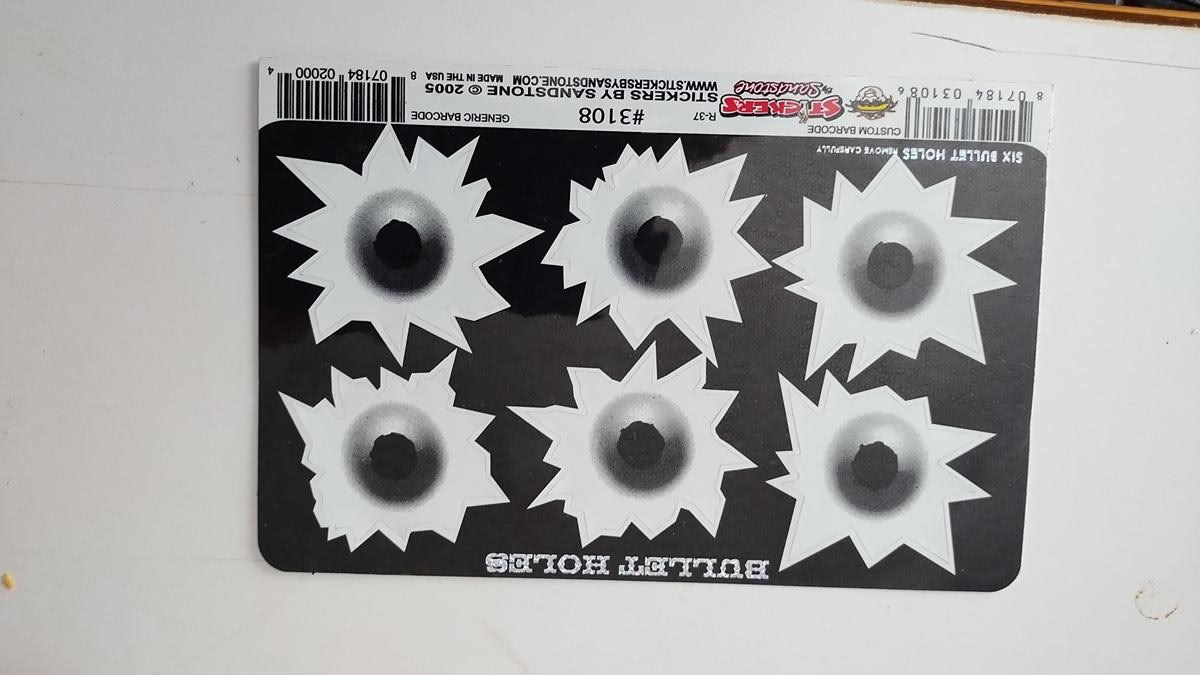 Free: Bullet Hole Decals (Vacaville)