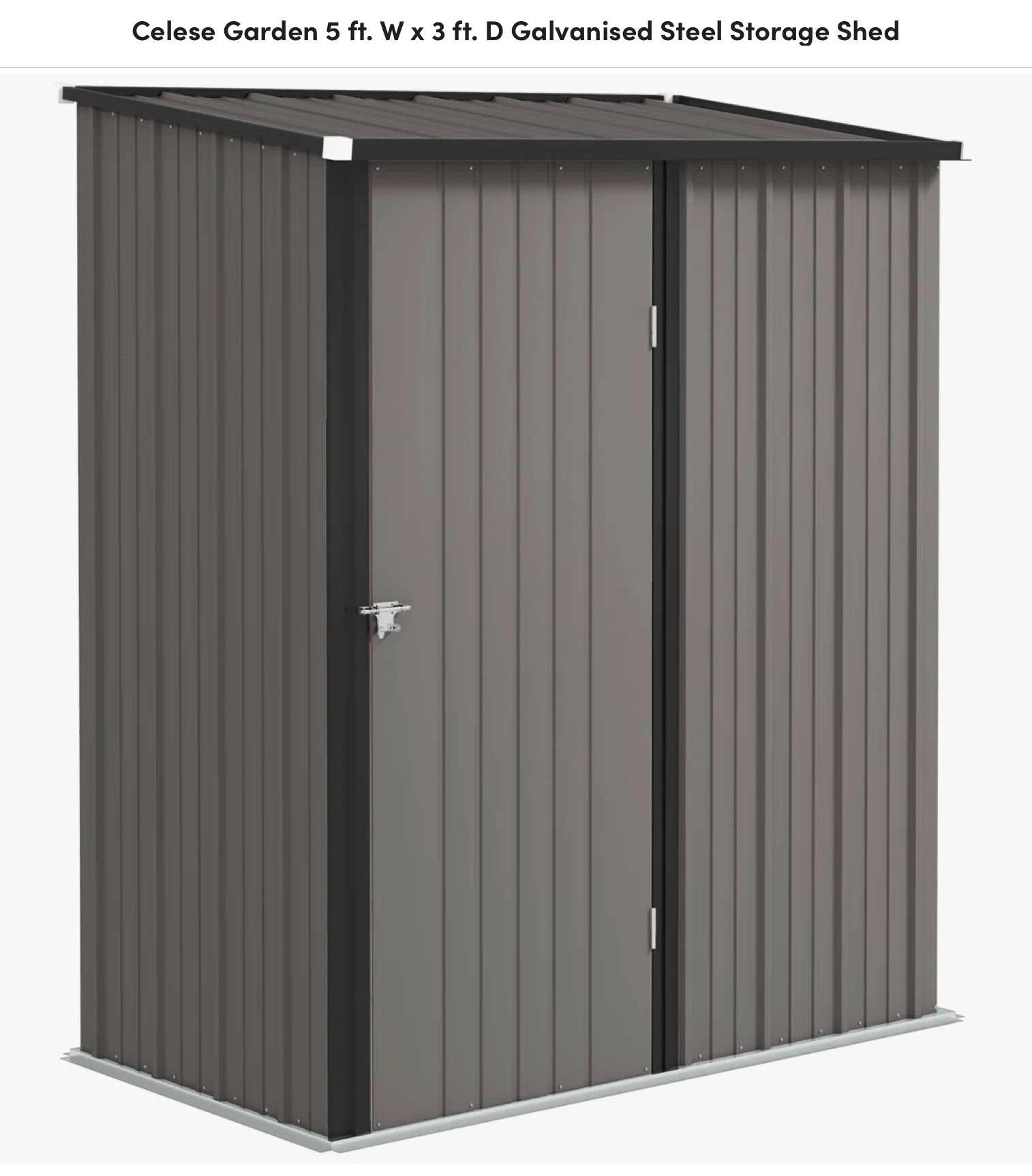 Free: BRAND NEW Galvanised shed still in packaging (Chiswick W4 ...