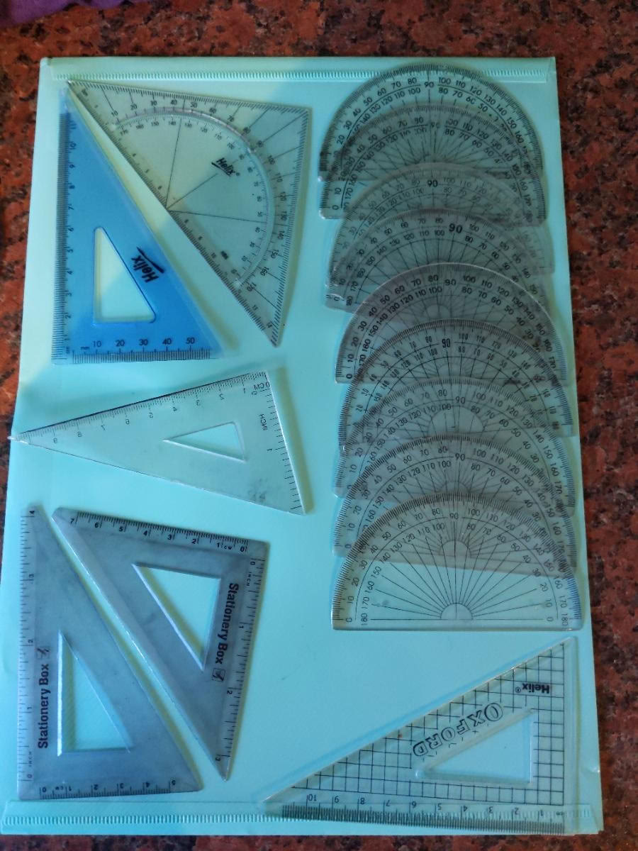 Free: Set squares and protractors (Staplehurst TN12)