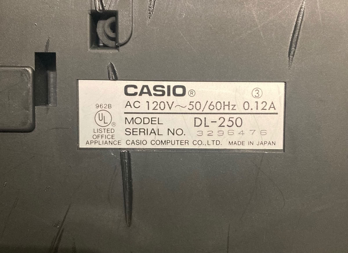 Free: Casio DL-250 Printing Calculator (34th St - Herald Square)