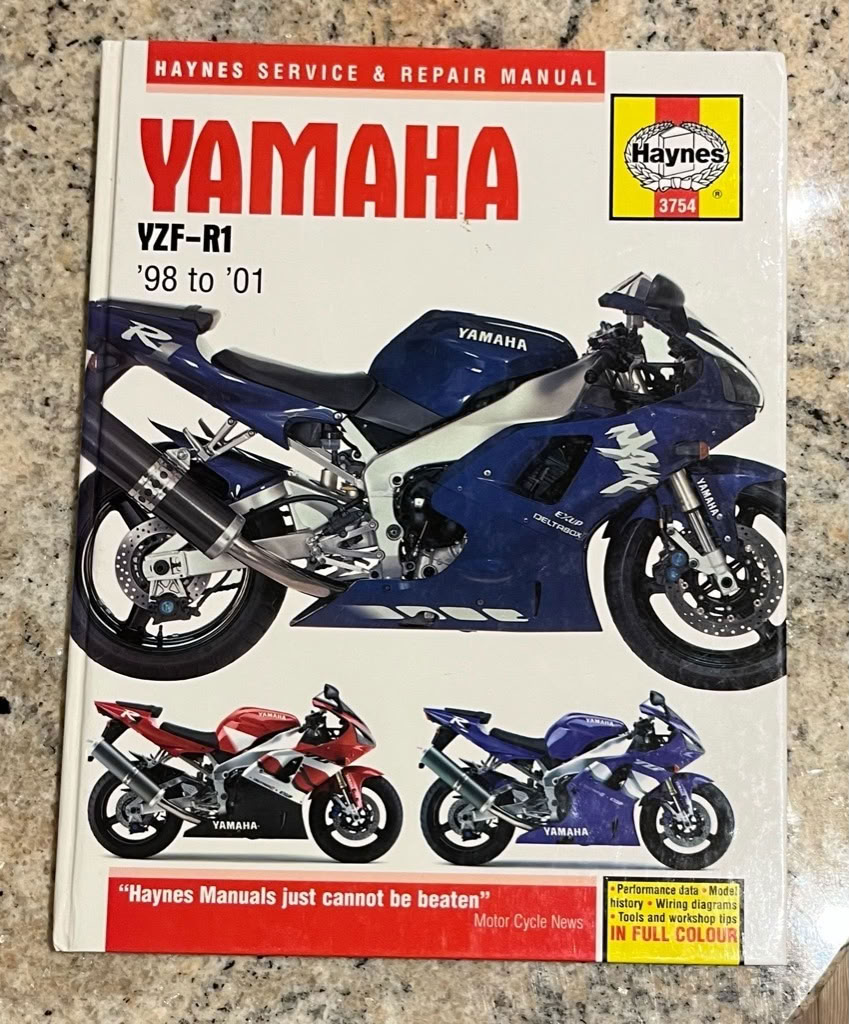 Free: Haynes manual for Yamaha YZF-R1 (Myton Park CV32) - Leamington ...