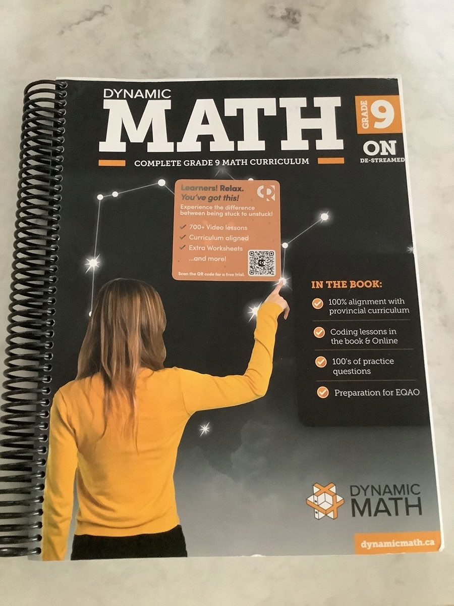 Free: Grade 9 Math workbook/guide (SW Aurora-Bathurst & Henderson)