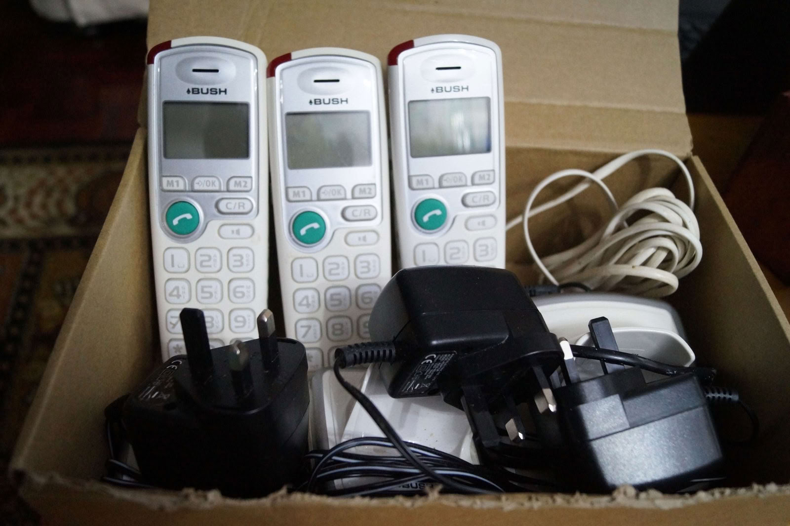 Free: Bush Cordless Phone Set with 3 Handsets (Pinkneys Green SL6 ...