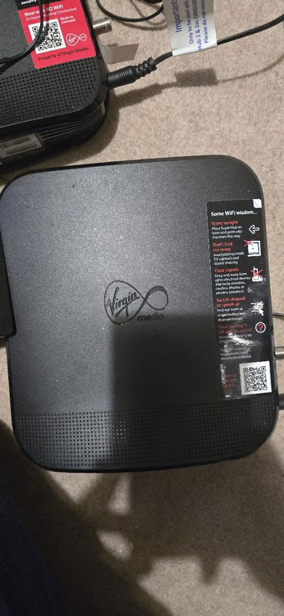 Free: 2 virgin media routers (Harrogate)