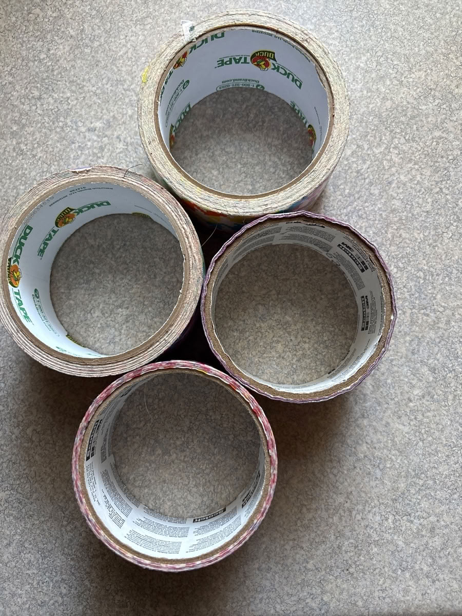 Free: Assorted patterned duck tape rolls (Central Etobicoke)