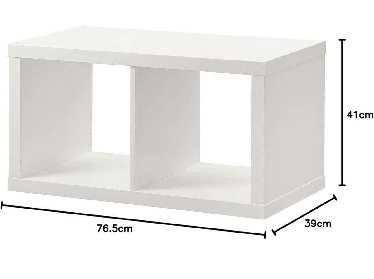Wunderschöne Ikea Kallax 2x1 Bild