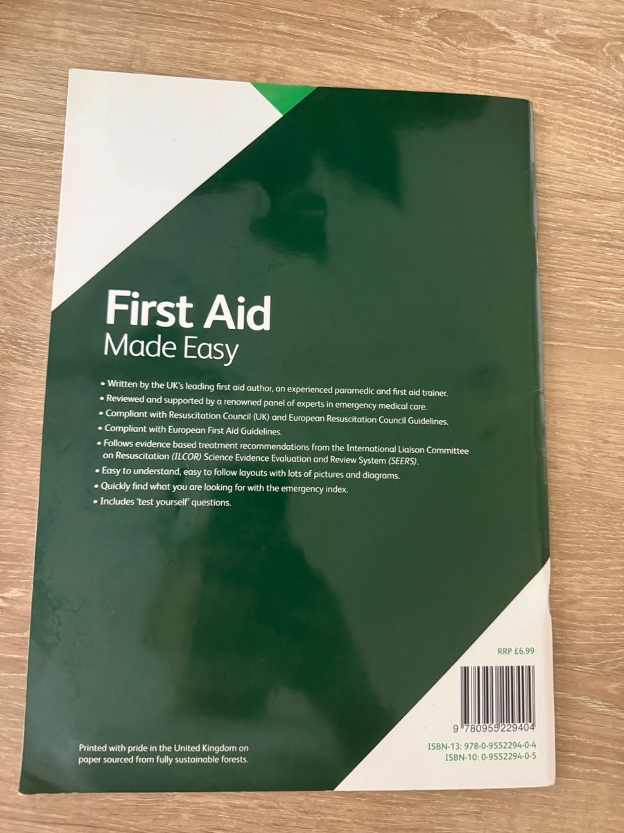 Free: First aid book-good condition (Welling DA16)