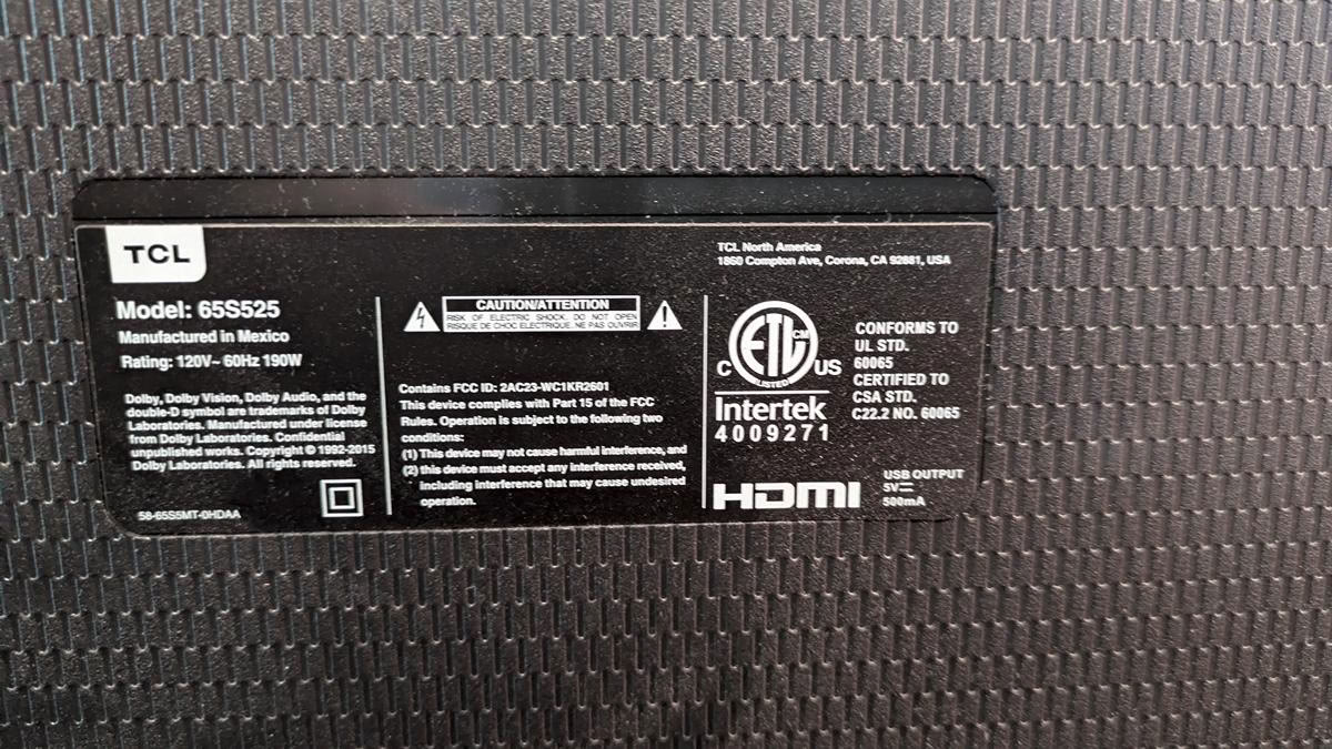 Free: 65" TV - TCL - lines in bottom 1/4 (Siler area) - Santa Fe Free