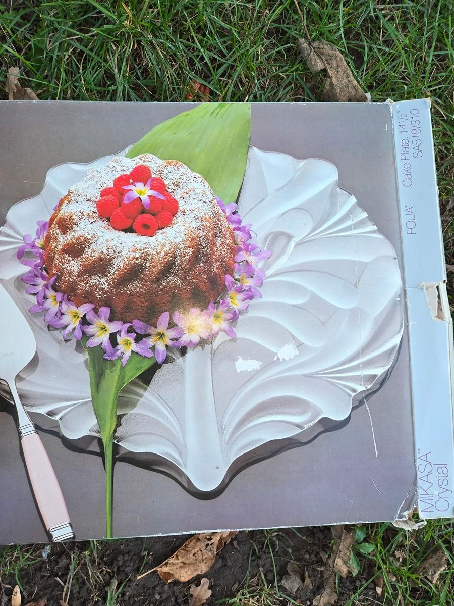 Free: Large cake plate (Oakwood village)