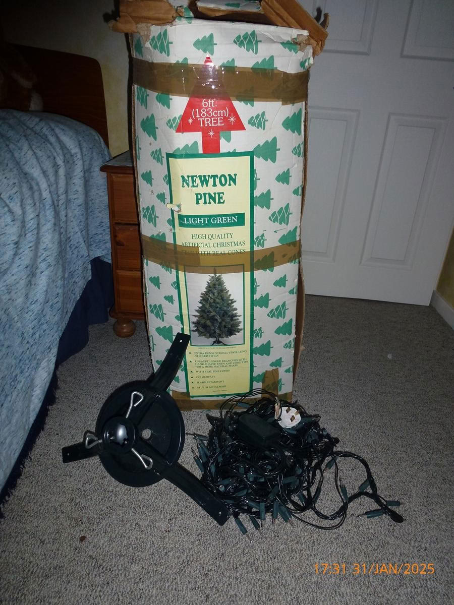 Free: Christmas tree and lights (Central Witham CM8) - Braintree Freegle