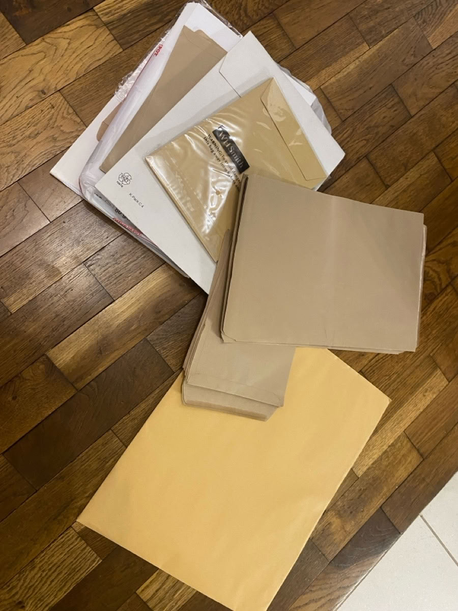Free: Envelopes and paper (Stepney E1) - Tower Hamlets Freegle