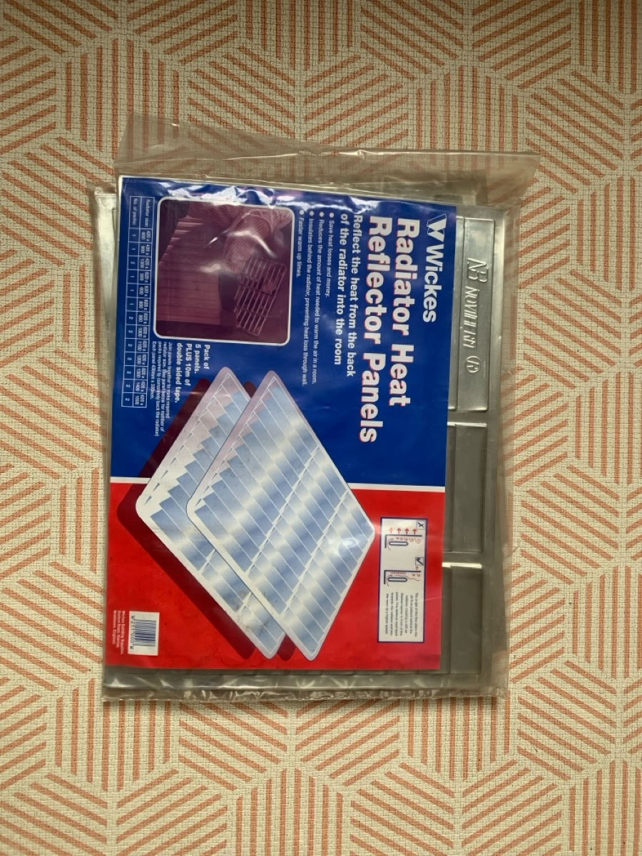 Free: Radiator heat reflector panels (Penylan CF23)