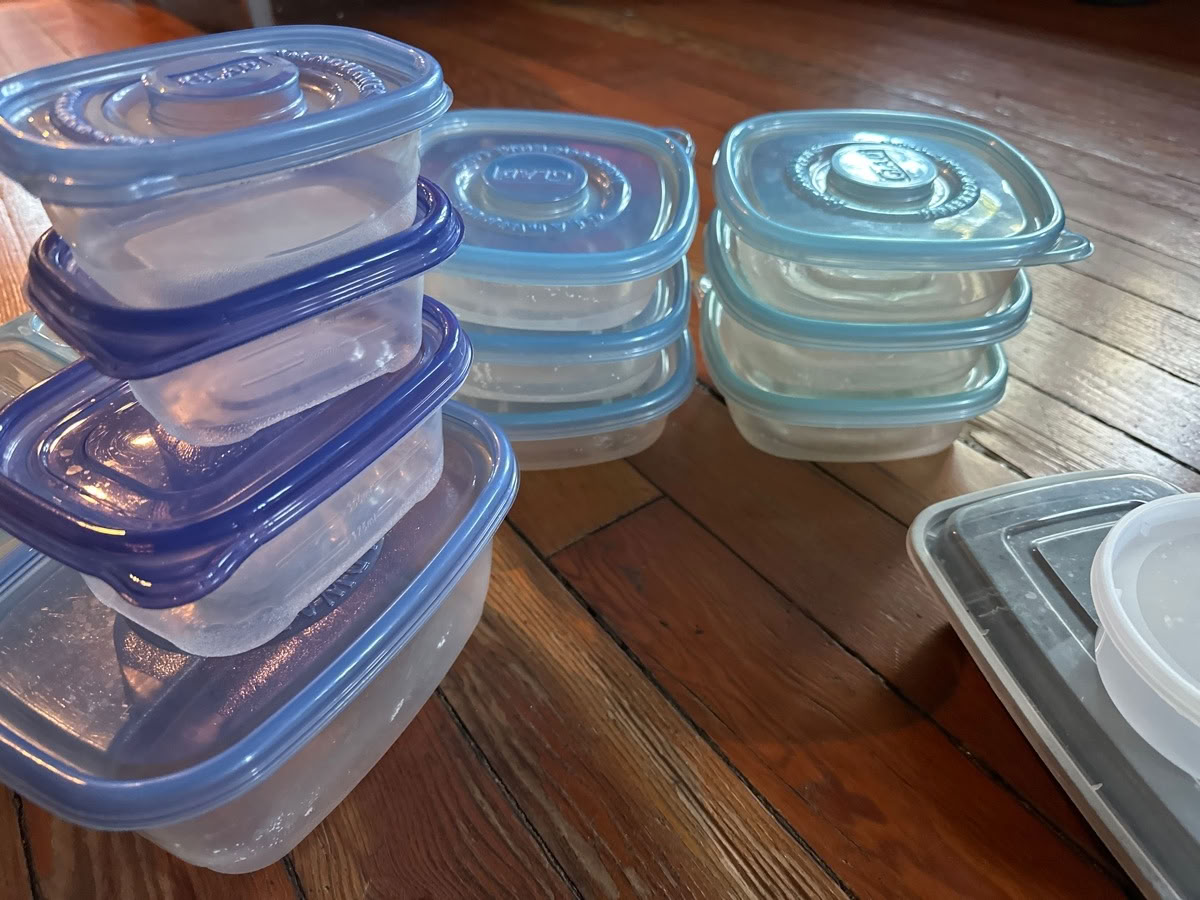 Free: Used food storage containers (Alameda West End)