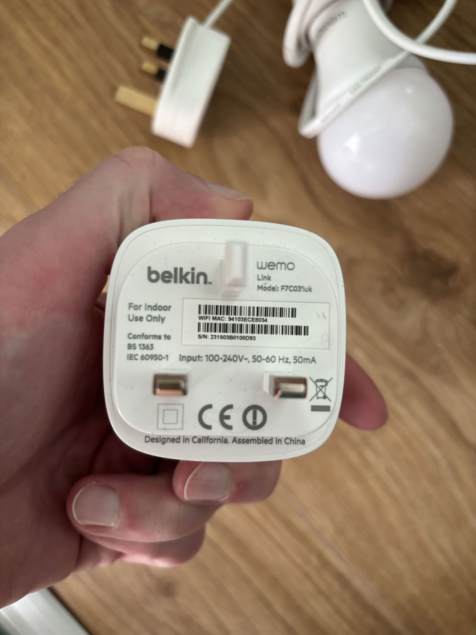 Free: Smart Light, Belkin Wemo Link (Surbiton KT5)