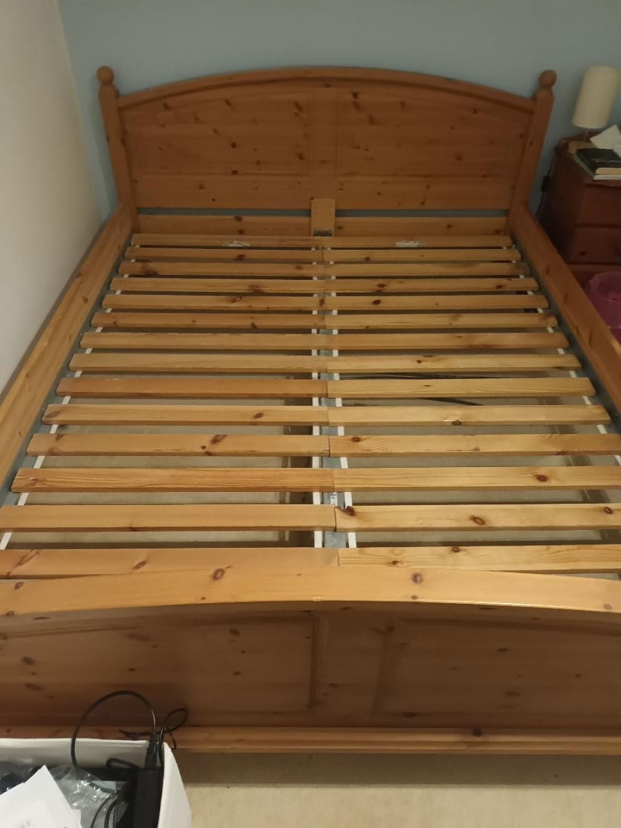 Free: Wooden bed frame, IKEA Dokka (BR3, Park Langley) - Bromley Freegle