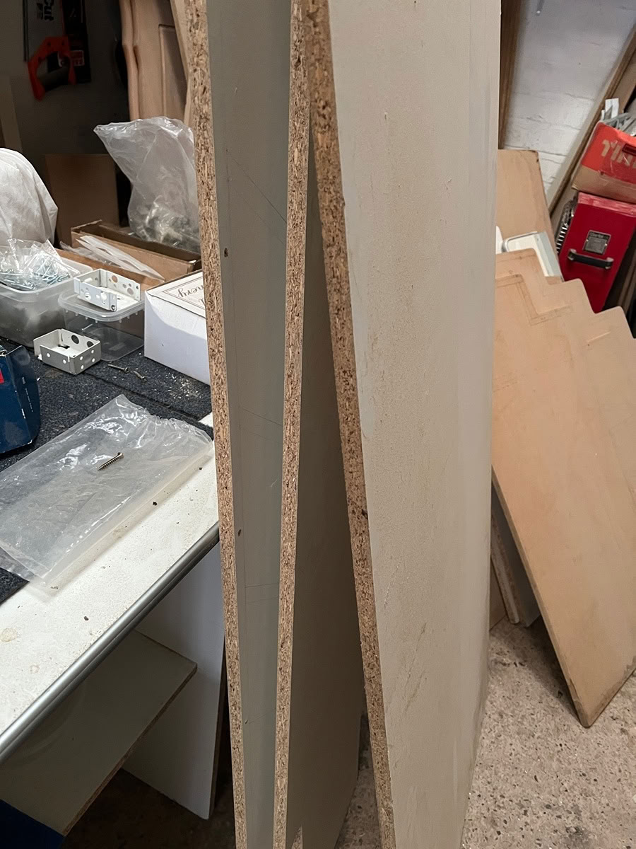 Free: Long clean coated chipboard sheets (Sutton Coldfield B73)