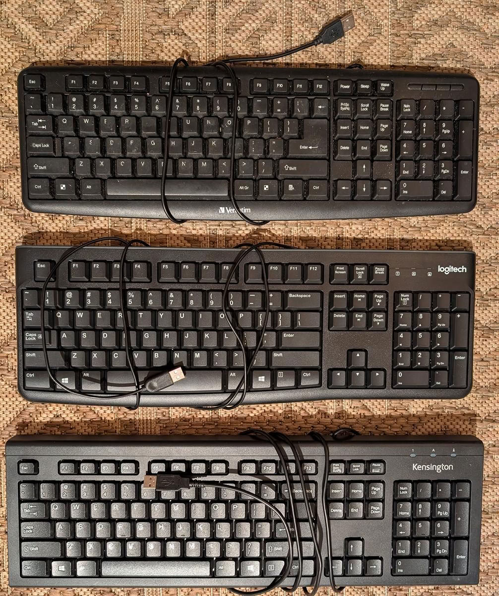 Free: 3 wired USB keyboards (Bloor/Runnymede area)