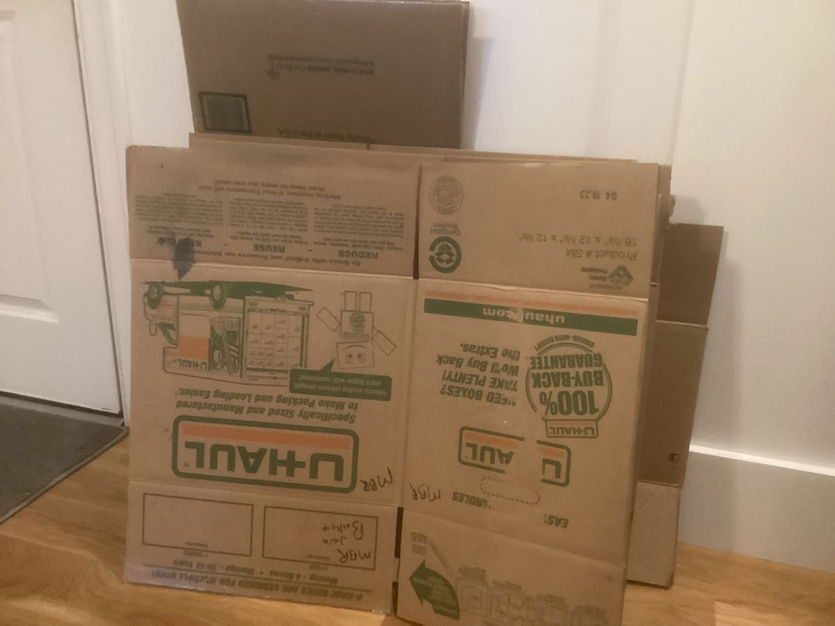 Free: Used Moving Boxes (Waltham near Gore Street)